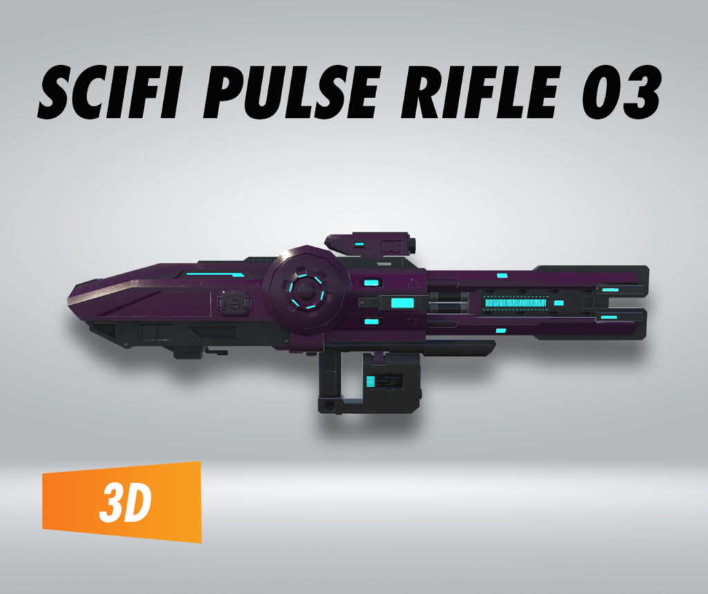 Scifi Pulse Rifle 03 – Filebase for Unity