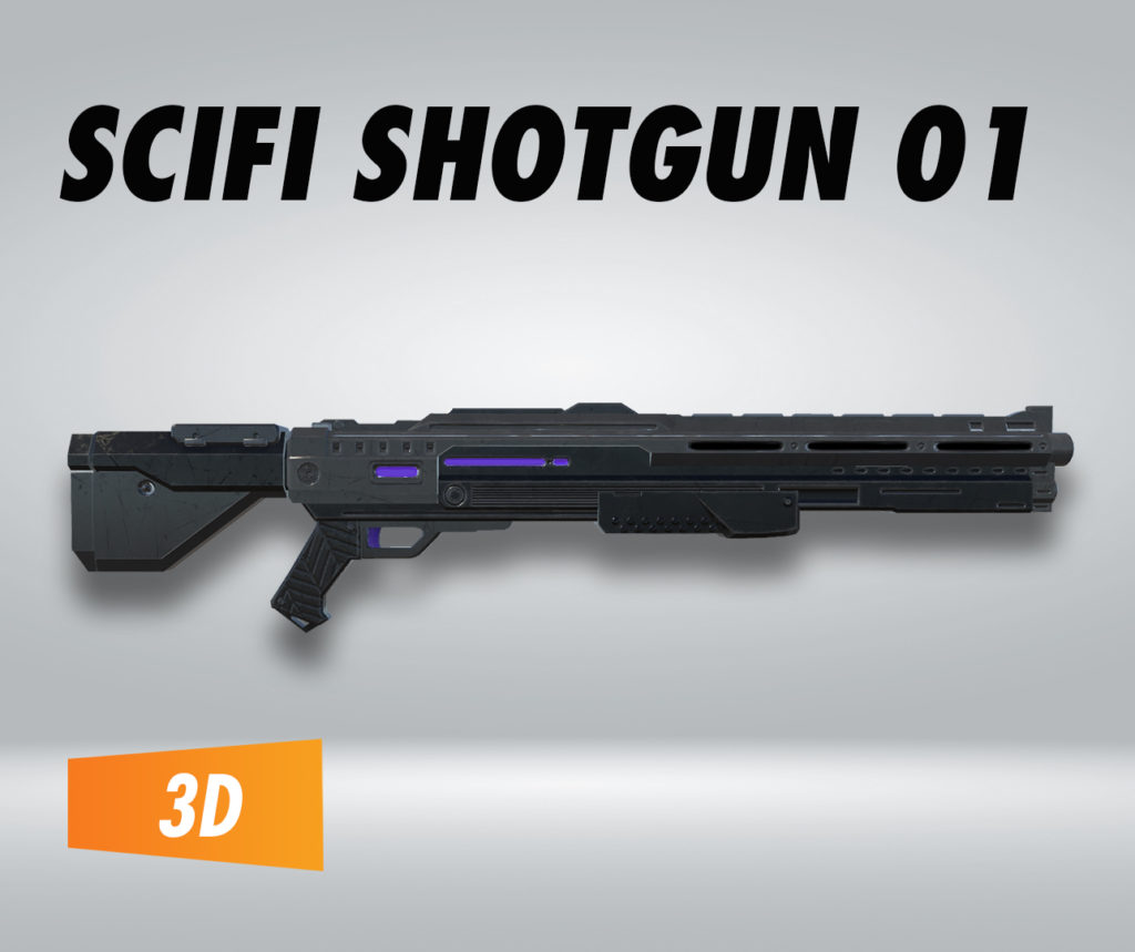 Scifi Shotgun 01 – Filebase for Unity