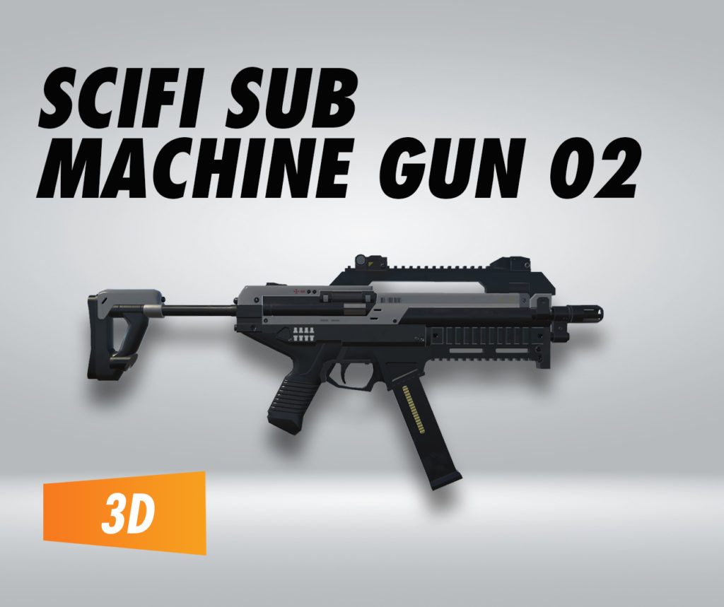 Scifi Submachine Gun 02 – Filebase for Unity