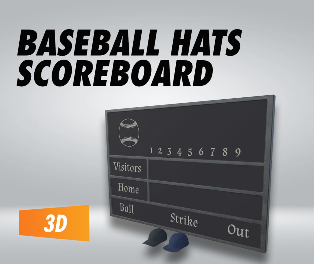 Baseball Hats/Scoreboard – Filebase for Unity