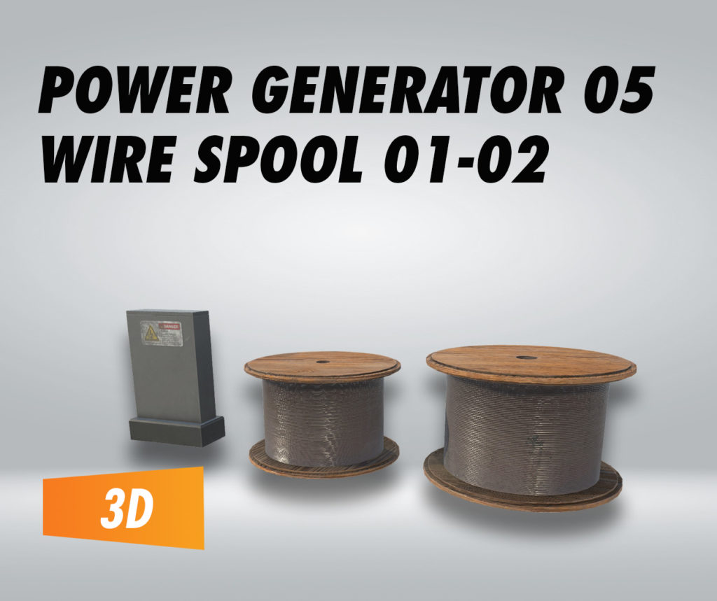 Power Generator 05/ Wire Spool 01-02 – Filebase for Unity