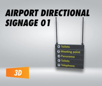 Airport Directional Signage 01 – Filebase for Unity