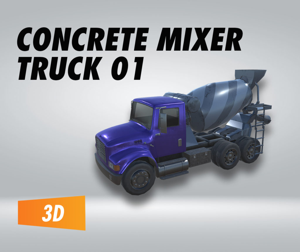 Concrete Mixer Truck 01 – Filebase for Unity