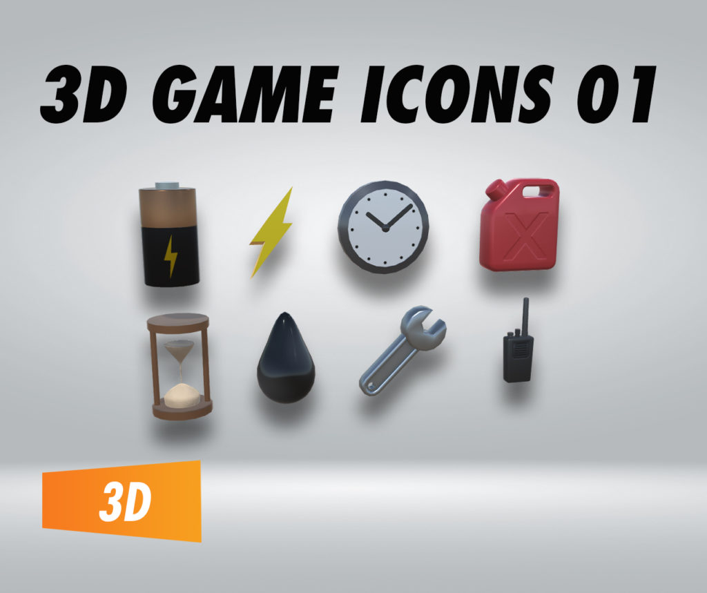 3D Game Icons 01 – Filebase for Unity