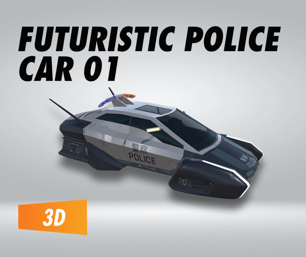 Futuristic Police Car 01 – Filebase for Unity