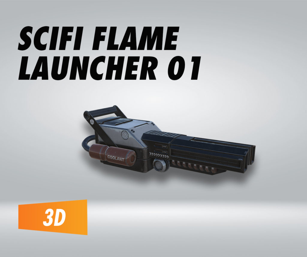 Sci-fi Flame Launcher 01 – Filebase for Unity