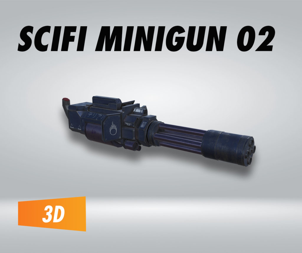 Sci-fi Minigun 02 – Filebase for Unity