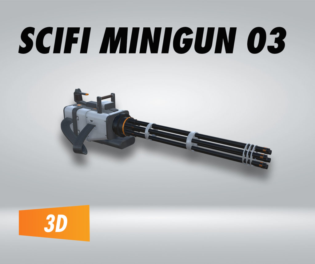 Sci-fi Mini-gun 03 – Filebase for Unity