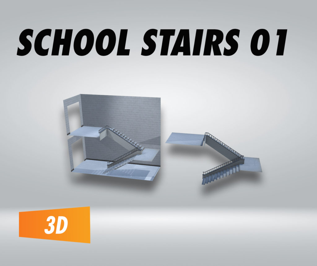 School Stairs 01 – Filebase for Unity
