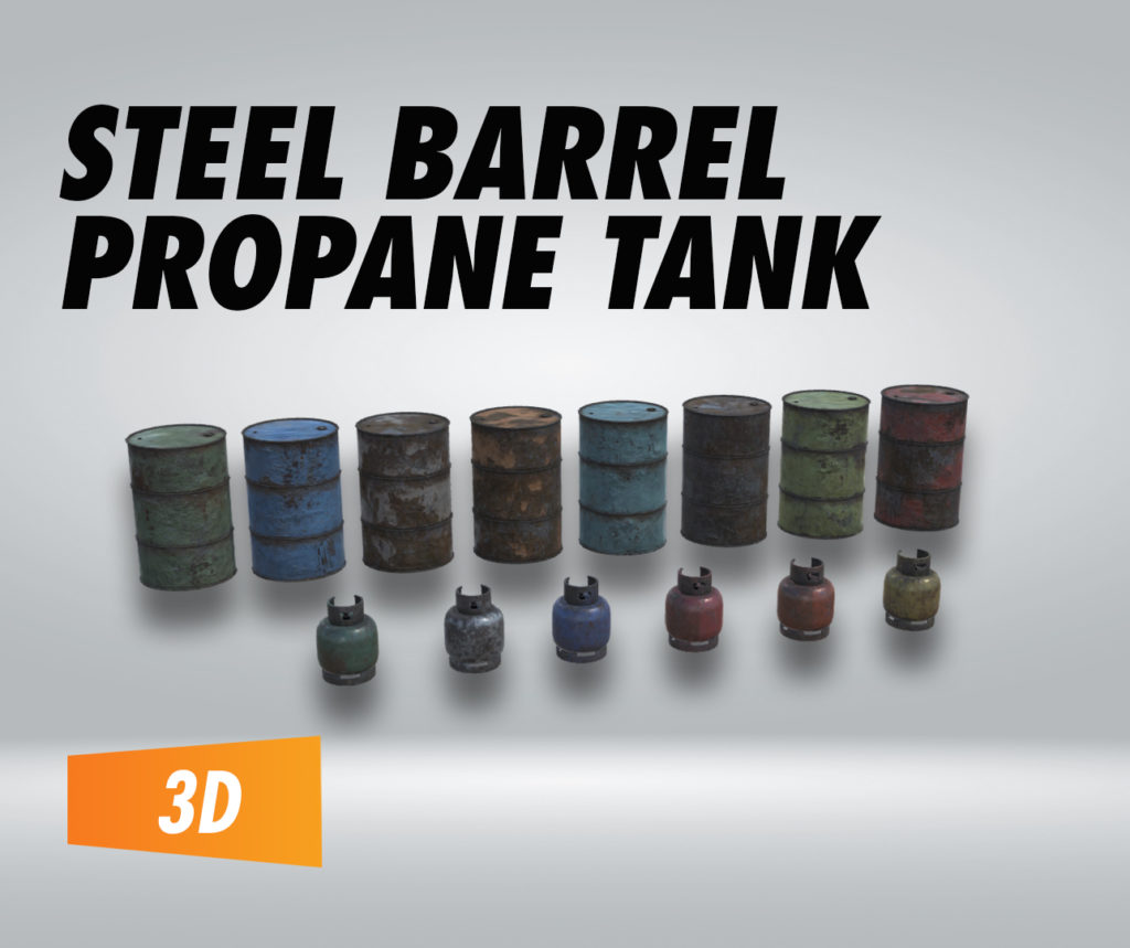 Steel Barrel Propane Tank – Filebase for Unity