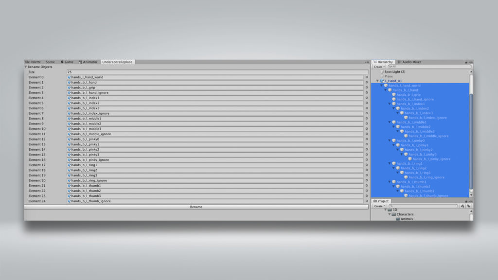 Underscore Replace – Filebase for Unity