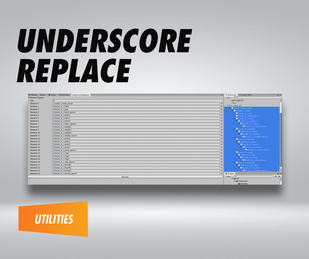 Underscore Replace Filebase For Unity