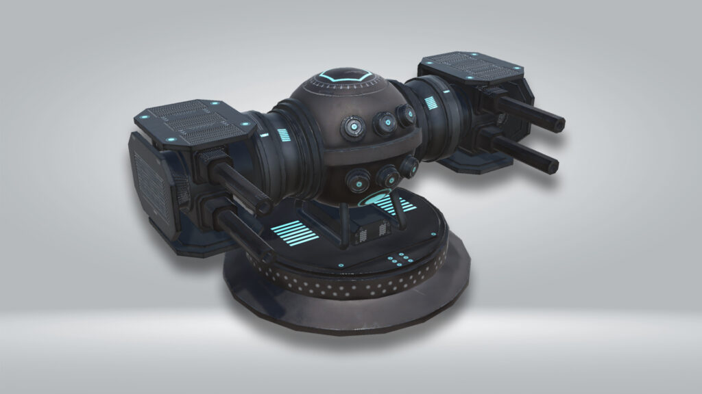 Scifi Plasma Turret 07 – Filebase for Unity