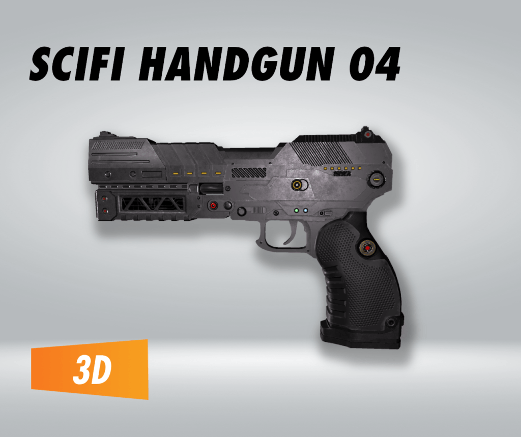 Scifi Handgun 04 – Filebase for Unity