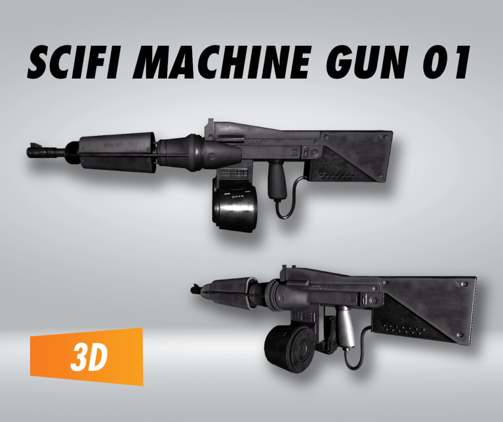 Scifi Machine Gun 01 – Filebase for Unity