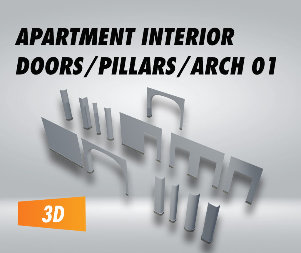 Apartment Interior Doors Pillars Arch 01 – Filebase for Unity