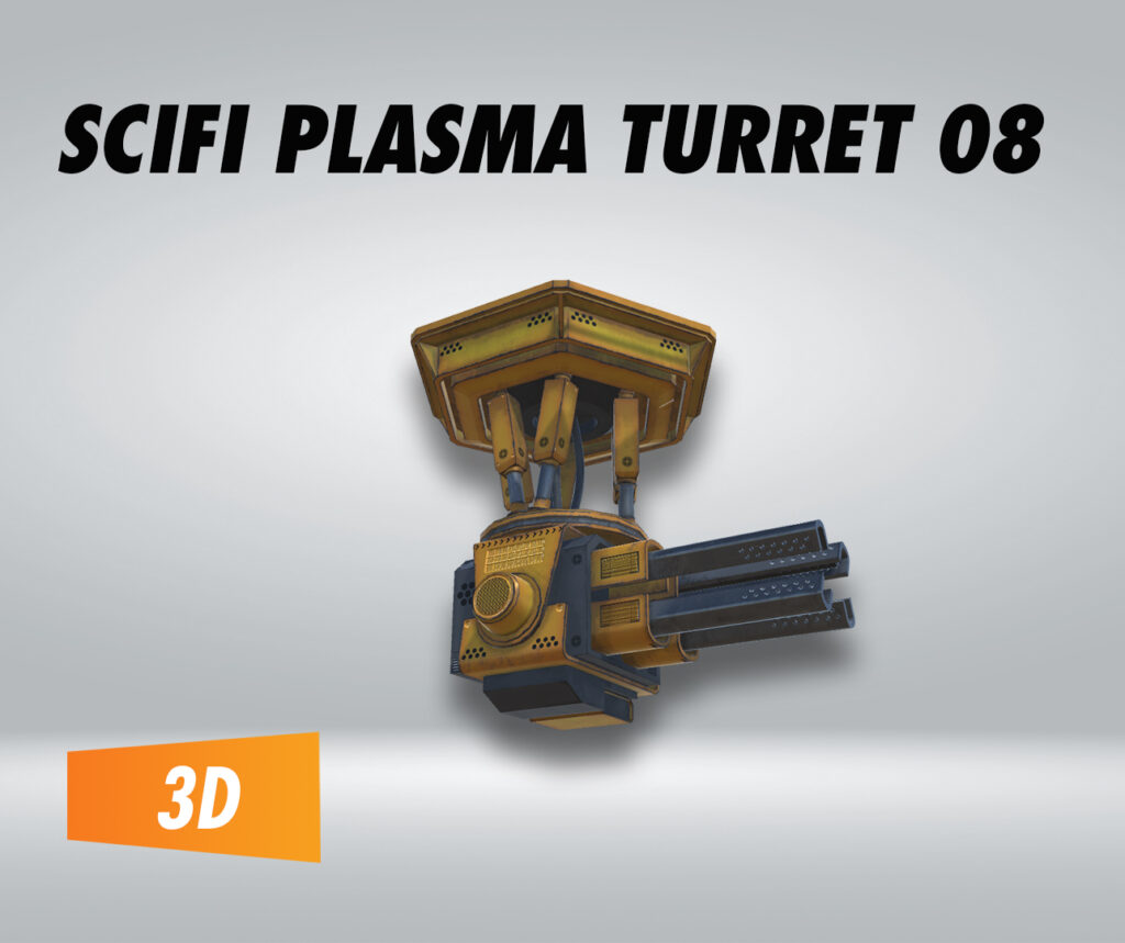 Scifi Plasma Turret 08 – Filebase for Unity