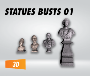 Statues Busts 01 – Filebase for Unity