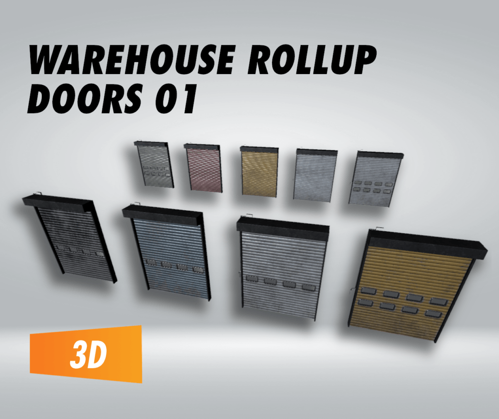 Warehouse Rollup Doors 01 – Filebase for Unity