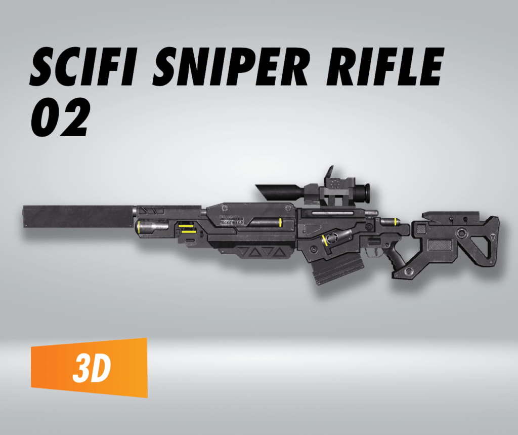 Scifi Sniper Rifle 02 – Filebase for Unity