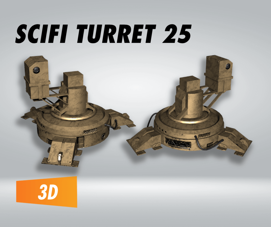 Scifi Turret 25 – Filebase for Unity