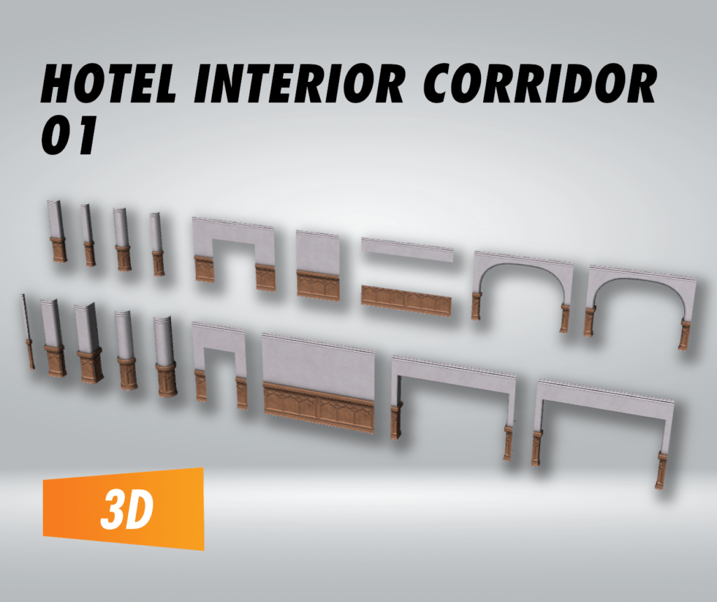 Hotel Interior Corridor 01 – Filebase for Unity