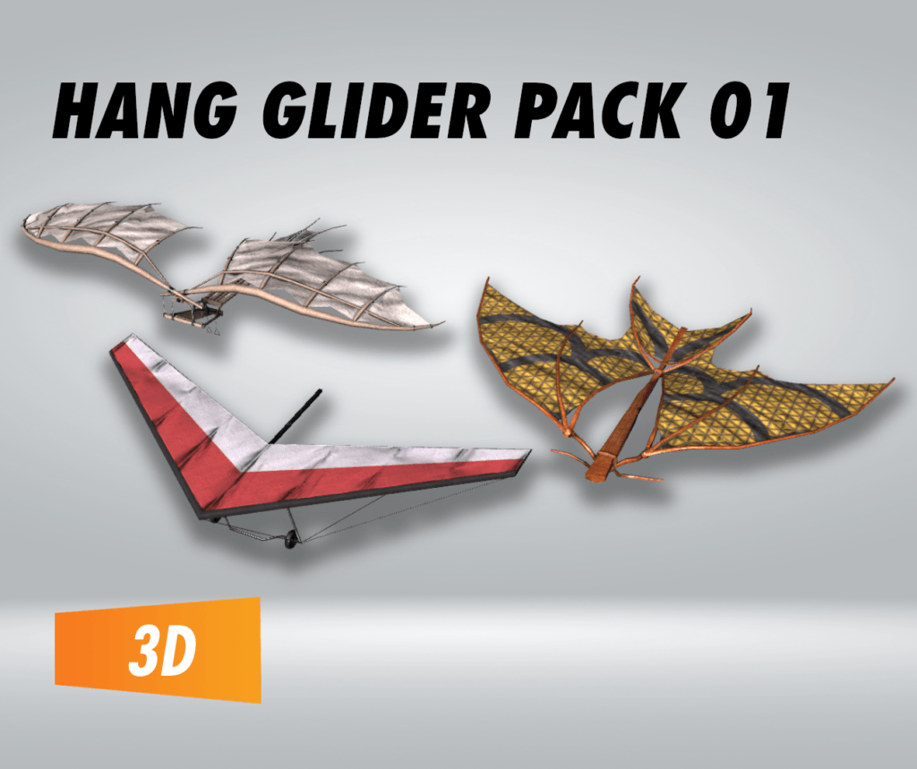 Hang Glider Pack 01 – Filebase for Unity