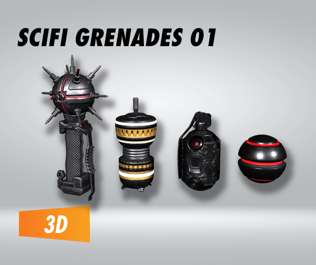 Scifi Grenades – Filebase for Unity