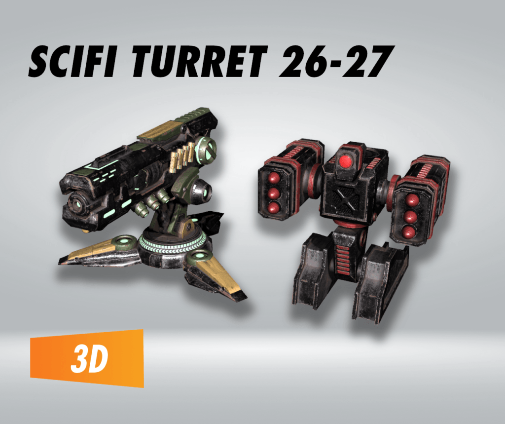 Scifi Turret 26 27 – Filebase for Unity