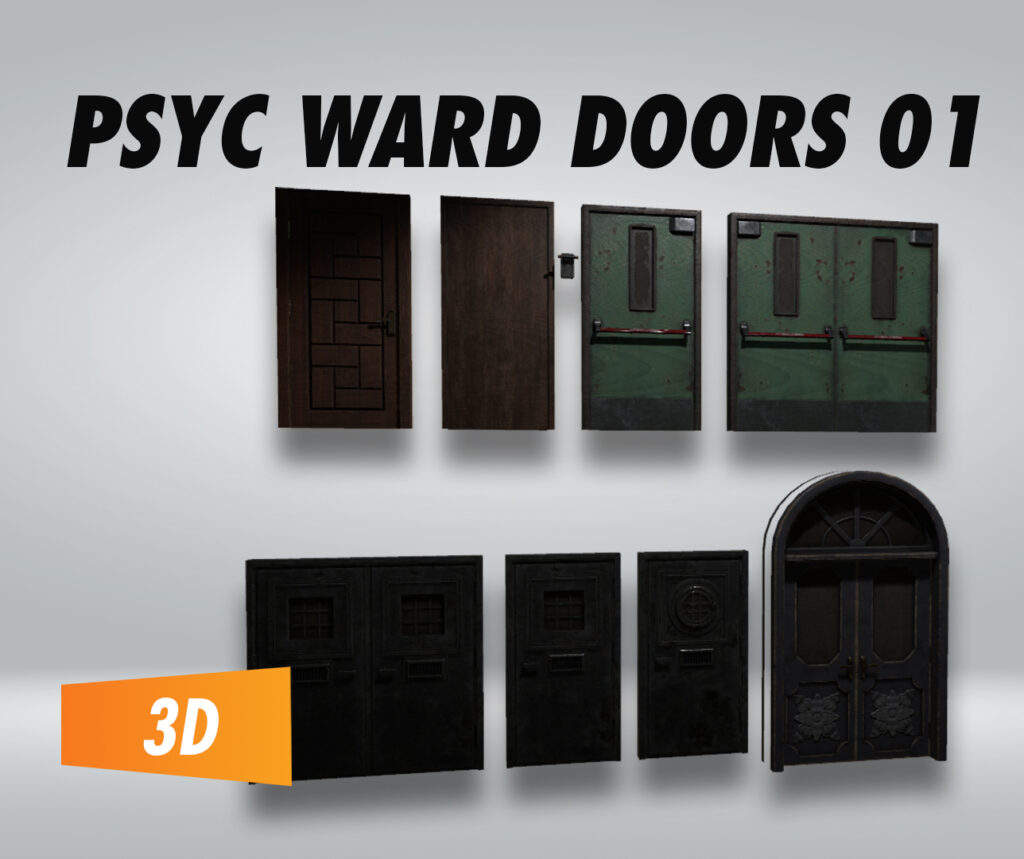 Psych Ward Doors 01 – Filebase for Unity