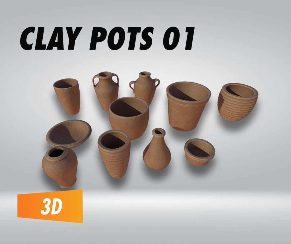 Clay Pots 01 – Filebase for Unity