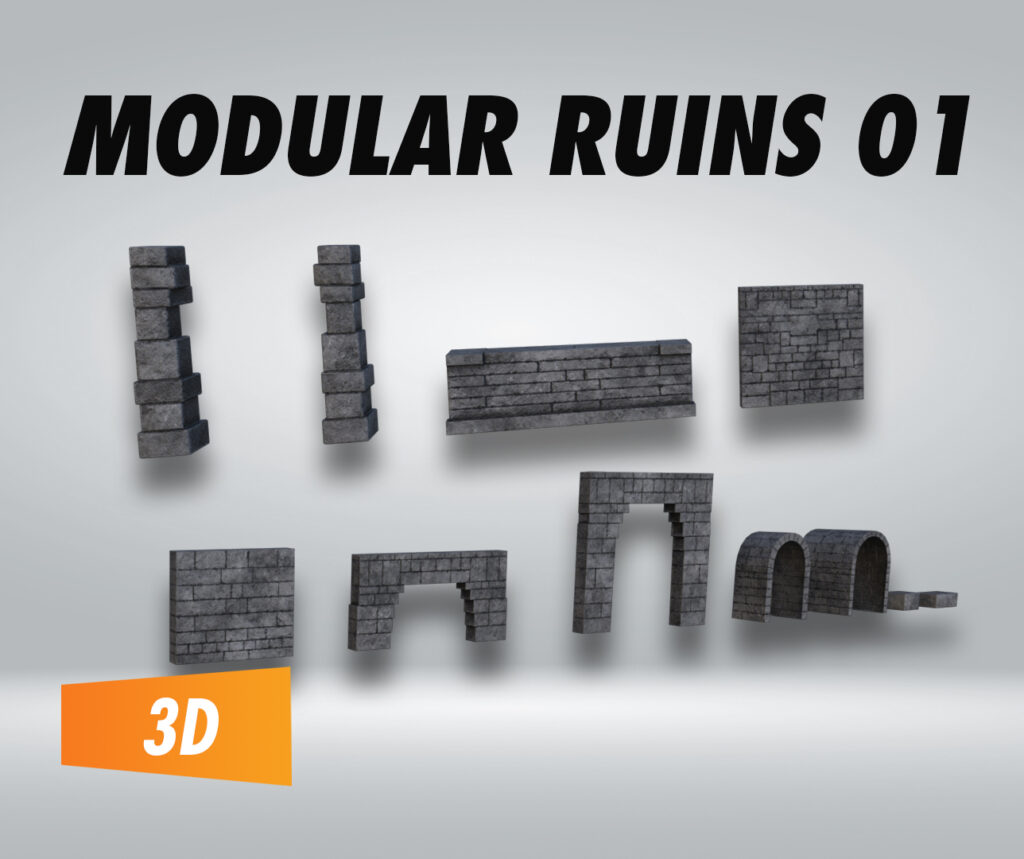 Modular Ruins 01 – Filebase for Unity