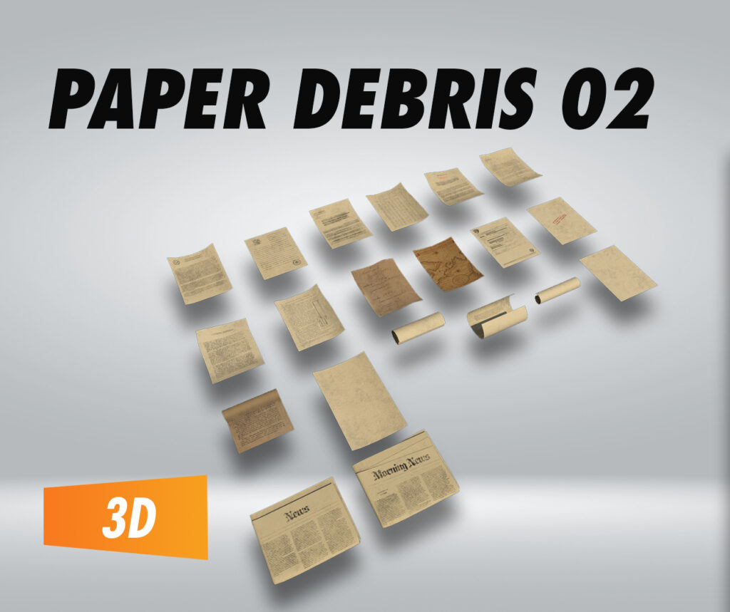 Paper Debris 02 – Filebase for Unity