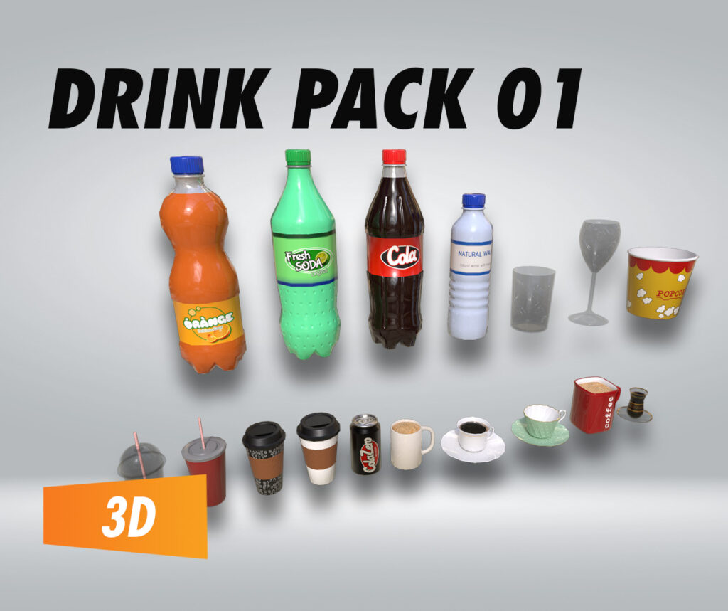 Drink Pack 01 – Filebase for Unity